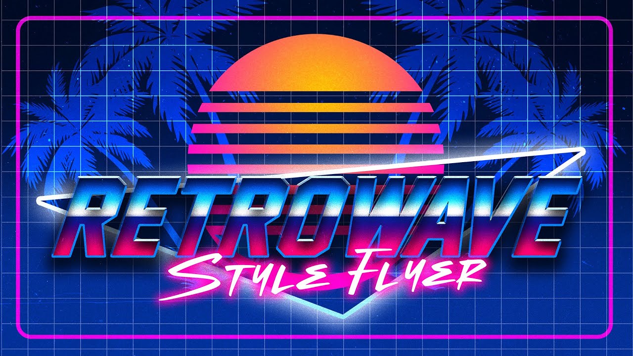 COMO HACER UN DISEÑO RETRO ⚡⚡⚡ - YouTube