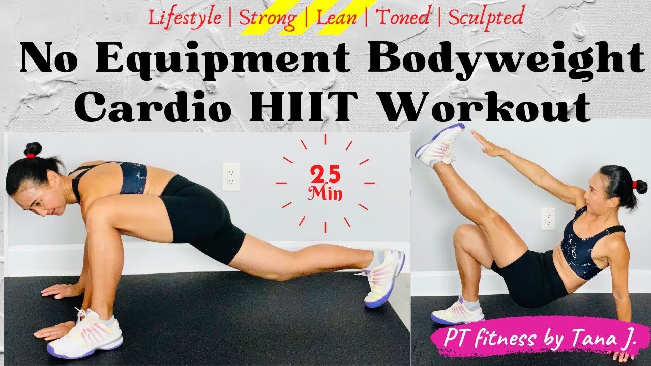A Quick Intense Bodyweight (No Equipment) Cardio Core HIIT Workout at ...