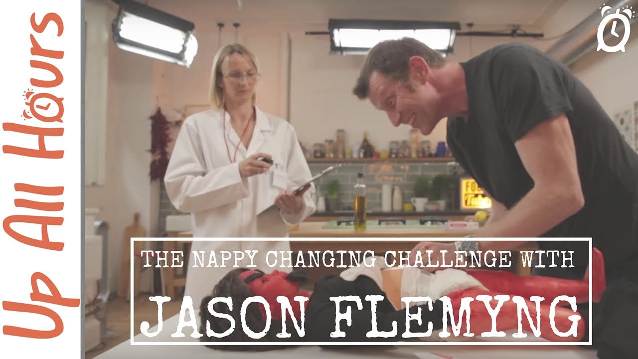 Jason Flemyng: Nappy Changing Challenge | Up All Hours - YouTube