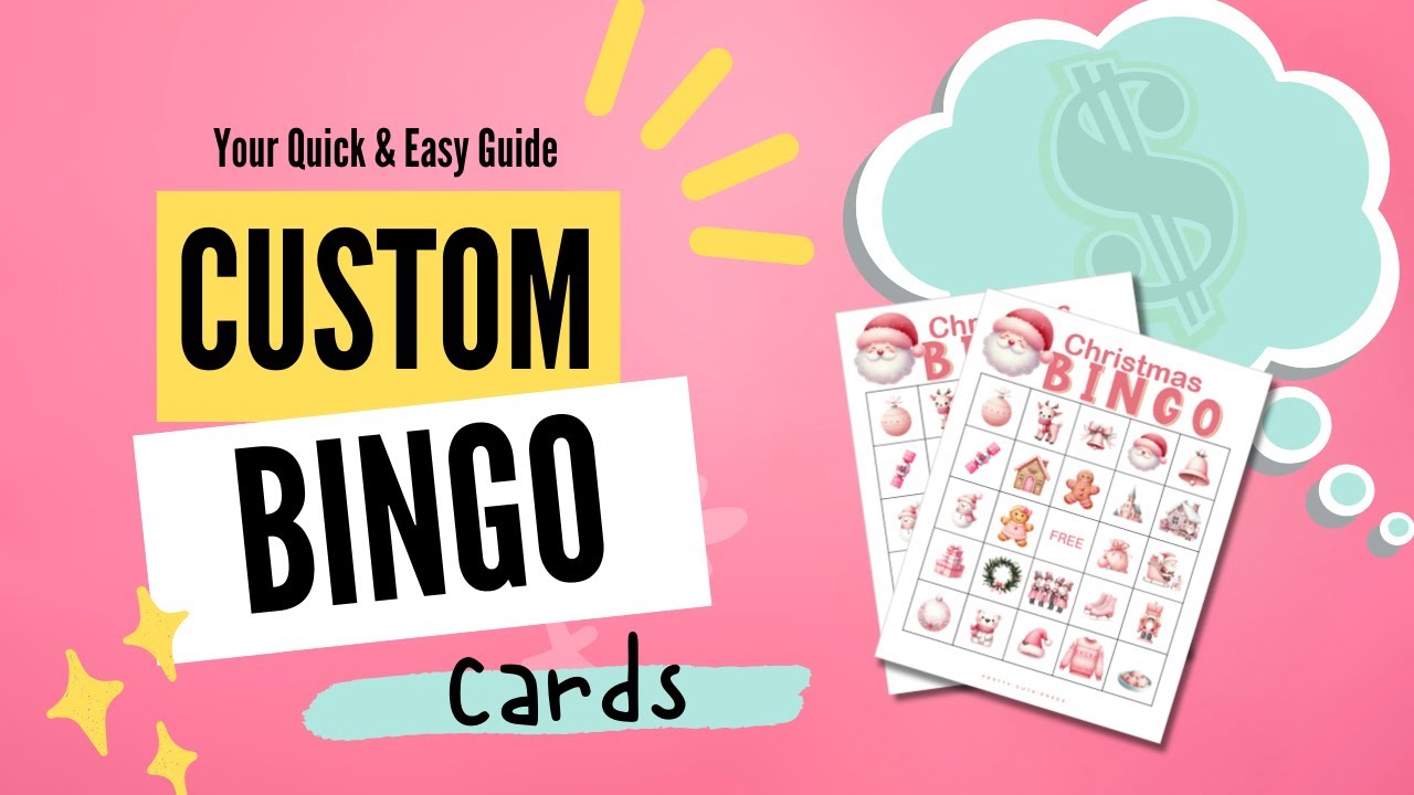 How to Create Your Own Custom Bingo Cards : Easy DIY Party Game - YouTube