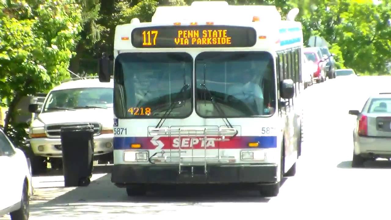 SEPTA BUS: NEW FLYER D40LF 5871 ON ROUTE: 117 PT5 - YouTube
