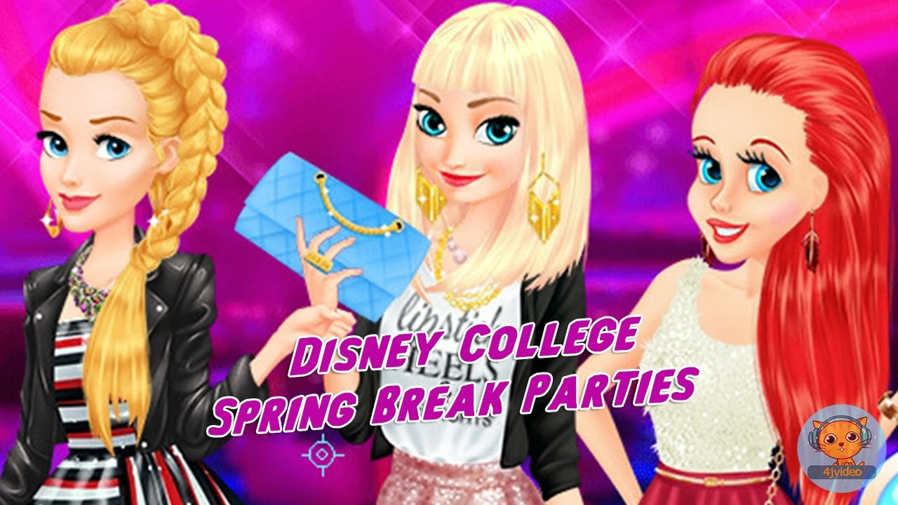 Disney College Spring Break Parties - Princesses Elsa Ariel Cinderella ...