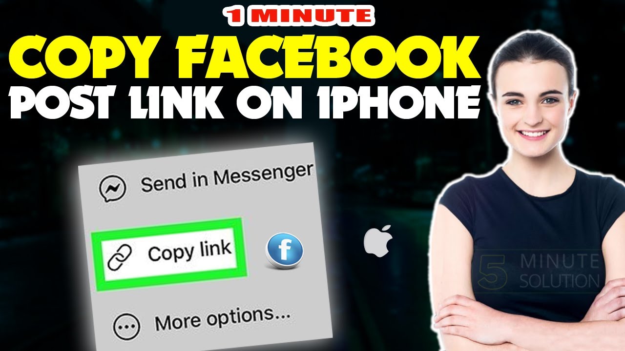How to copy facebook post link on iphone 2024 - YouTube