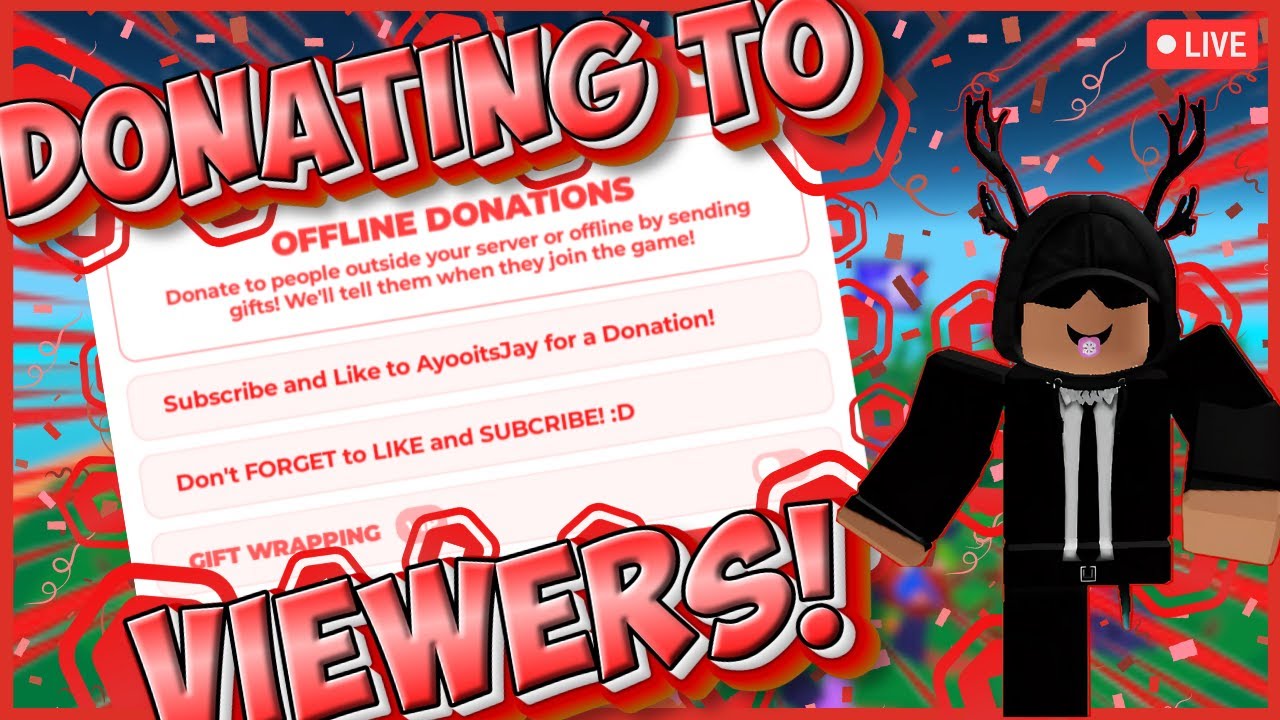 (REAL DONATION STREAM) ROBLOX PLS DONATE/DONATING TO SUBSCRIBERS COME ...