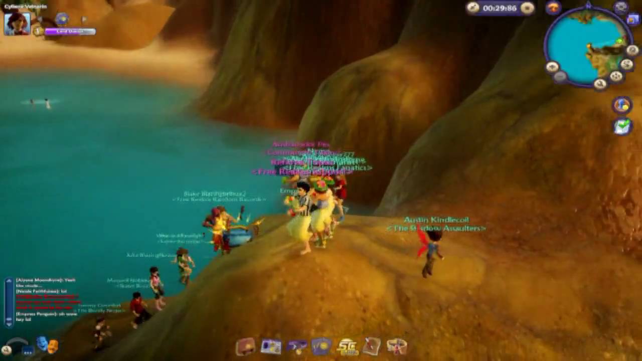 Free Realms - SOE Seaside Beach Party - Hula Group - YouTube