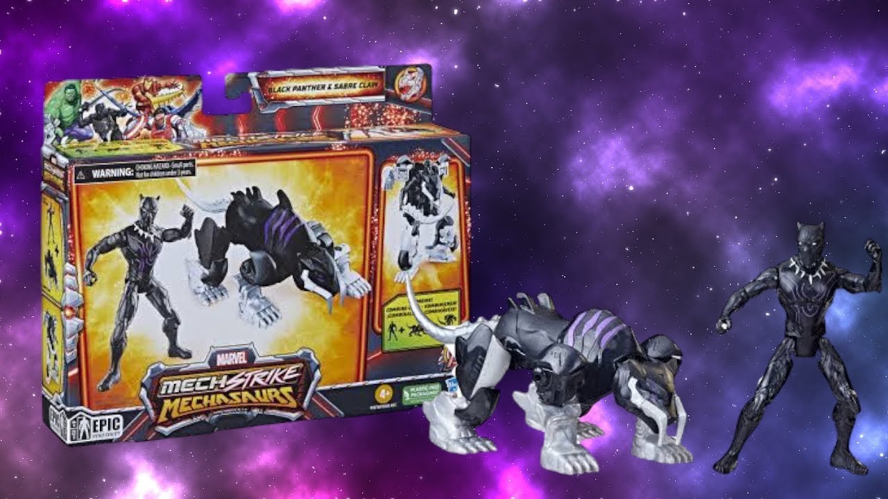 BLACK PANTHER EPIC HERO SERIES: MECHSTRIKE/ MECHASAURUS | UNBOXING ...