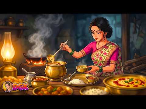 1990s Monsoon Powercut Dinner | Ghibli Style Village ASMR Cooking