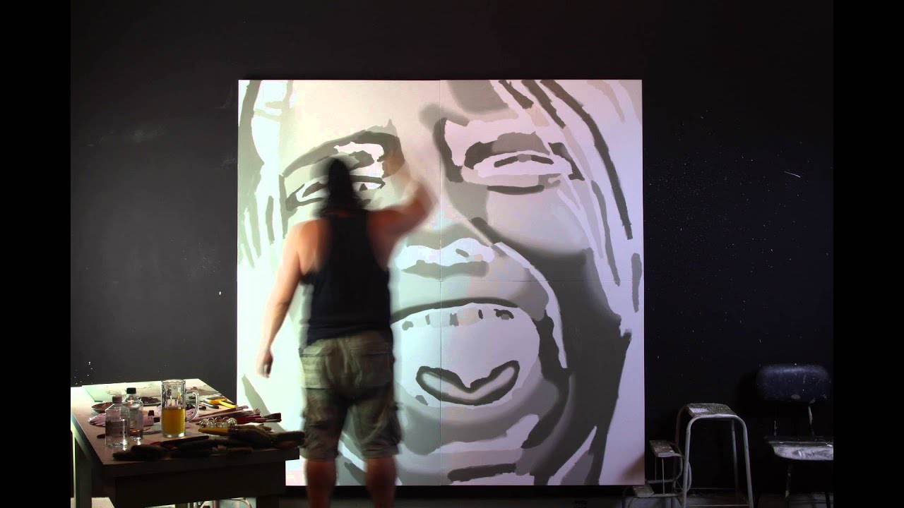 The Artex Horse's Death - 200X200 cm - oil on canvas - 2016 - YouTube