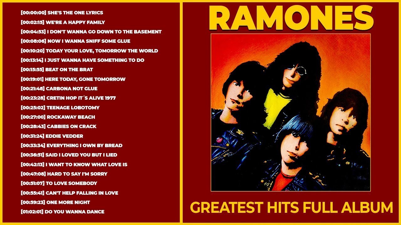 Top 20 Ramones Songs | Best Songs of Ramones | The Best Of Allbum Rock ...
