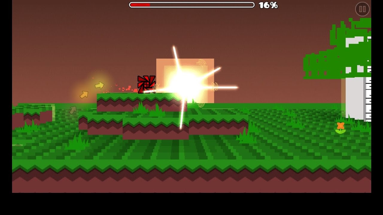 Minecraft Visits Geometry Dash! (Minecraft level!) - YouTube