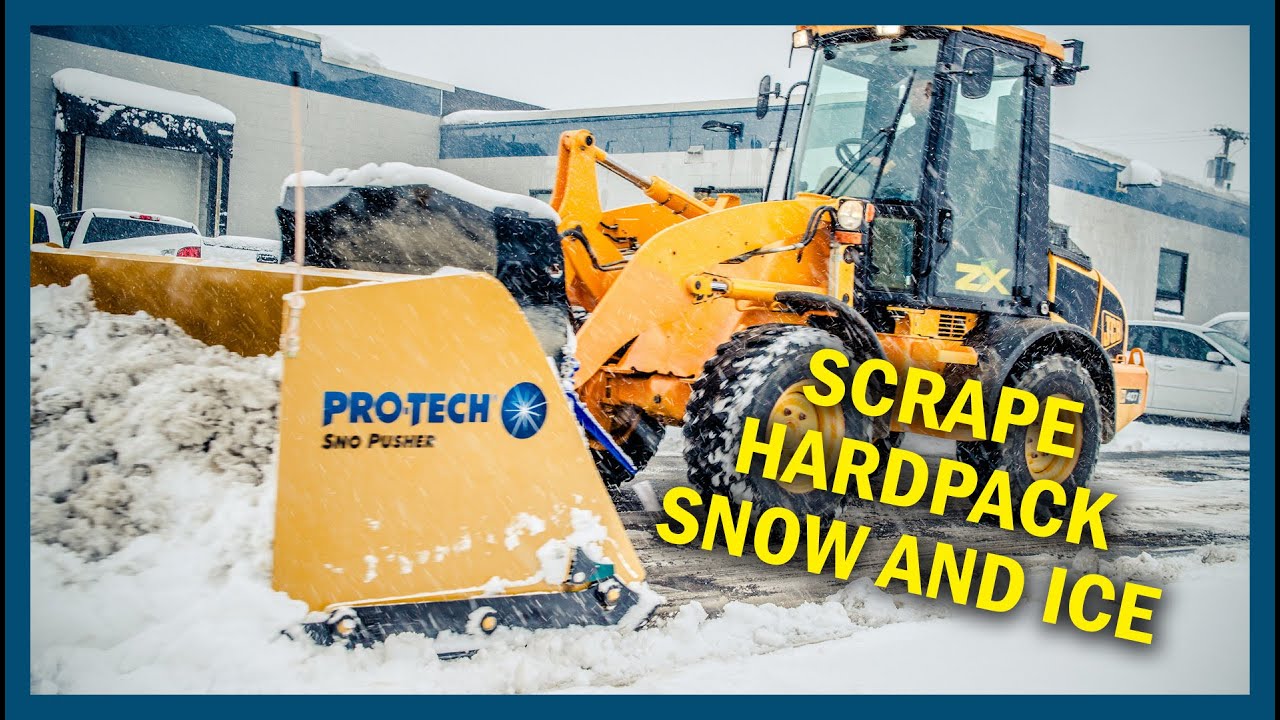 Scrape hard pack snow. No restrictions. - Pro-Tech Steel Edge Sno ...