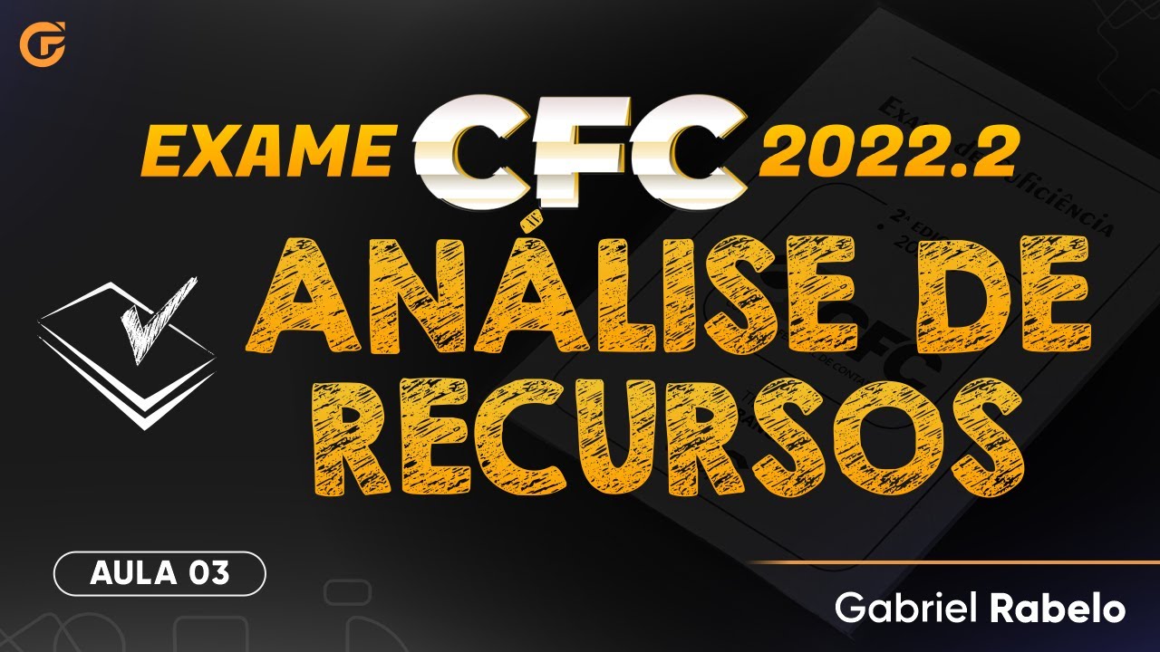 RECURSOS EXAME CFC 2022.2: CONFIRA TODAS AS POSSIBILIDADES | 19.09 ...