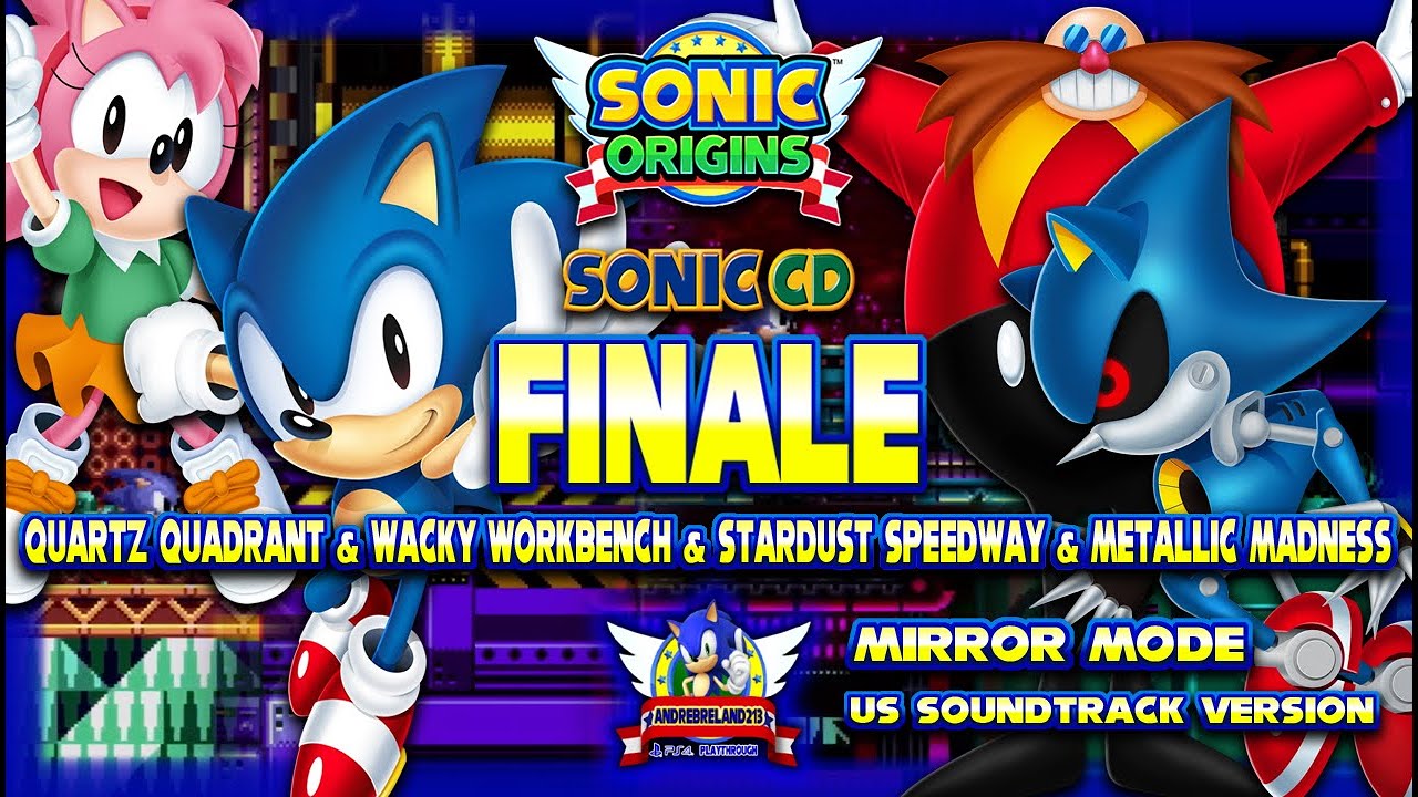 Sonic Origins PS4 (1080p) - Sonic CD with Sonic in Mirror Mode FINALE ...