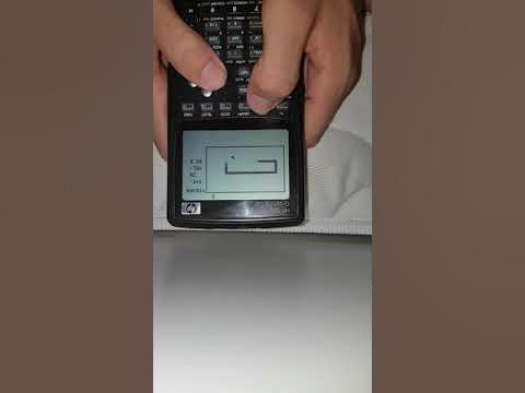 Snake game on HP 50g graphing calculator by night - YouTube
