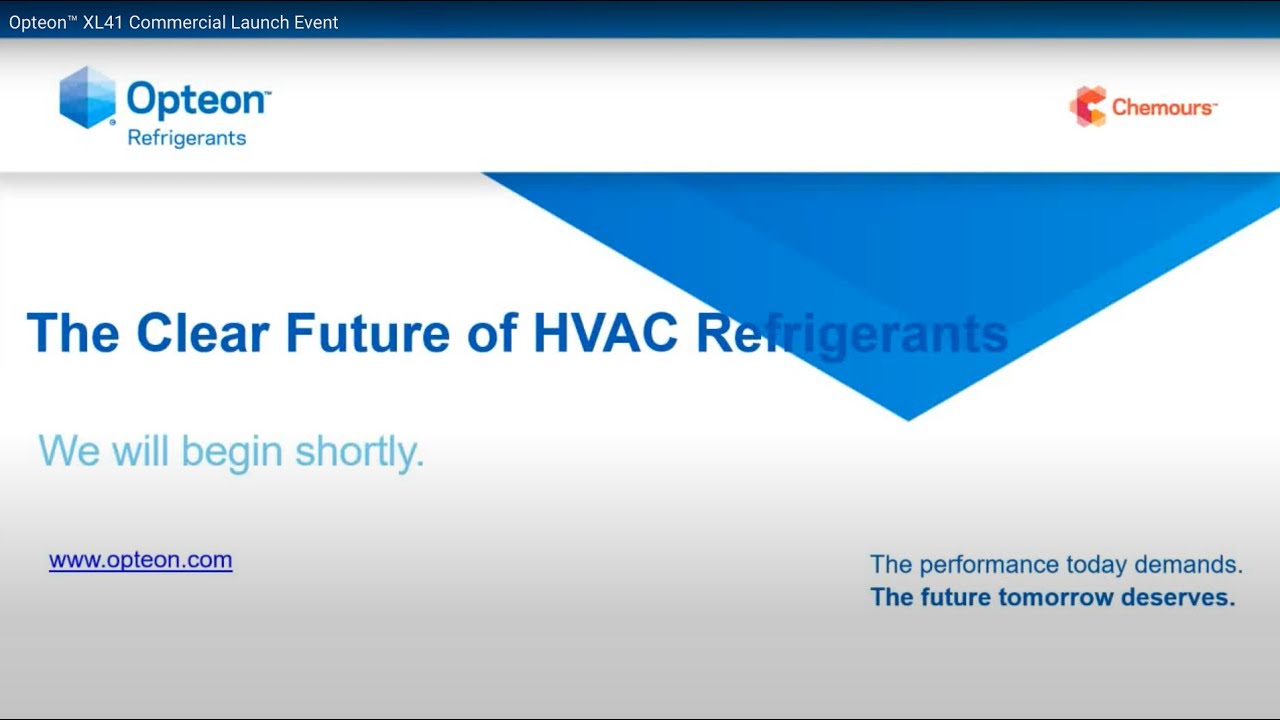 Opteon™ XL41 Commercial Launch Event - YouTube