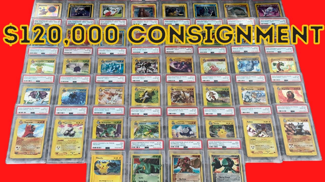 $120,000 Pokemon Card Collection on Consignment: PSA 10 1st Ed. Neo ...