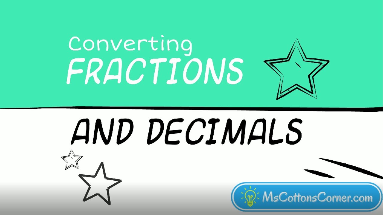Fraction and Decimal Conversions - The Ice Cream Shoppe! - YouTube