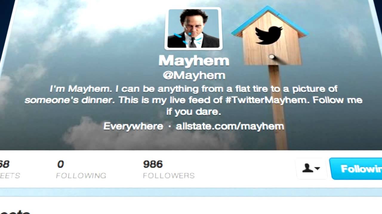 Allstate Insurance "Mayhem on Twitter" - YouTube