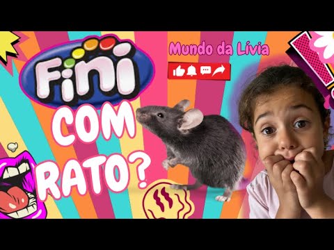 😱 Lívia Provou o NOVO Fini de Rato! 🐭🍬 Será Que É Bom? #balasfini # ...