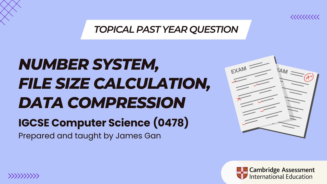 Topical Past Year Questions: Number System, File Size Calculation, Data ...