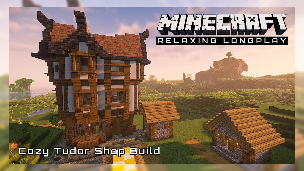Building a Cozy Tudor Shop - Minecraft Longplay - No commentary - YouTube