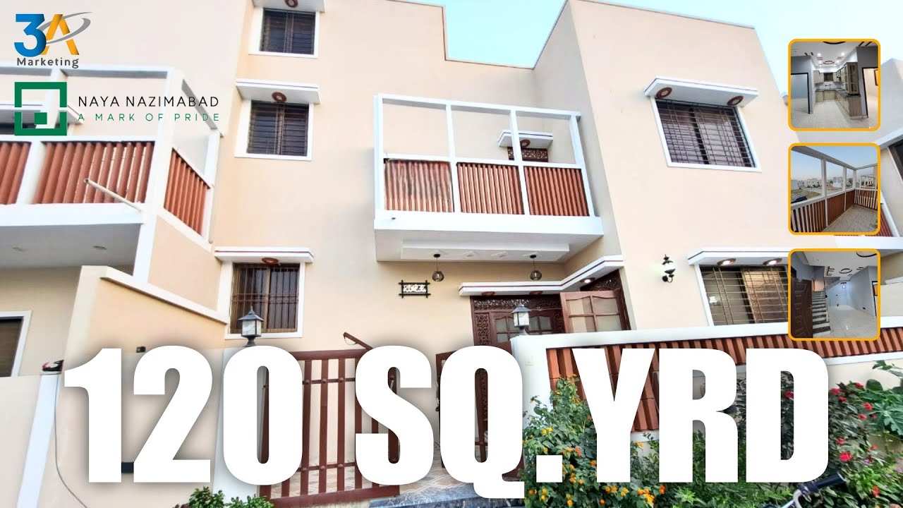 Stunning 120 Sq Yard Bungalow with Extra Land | Naya Nazimabad Block D ...