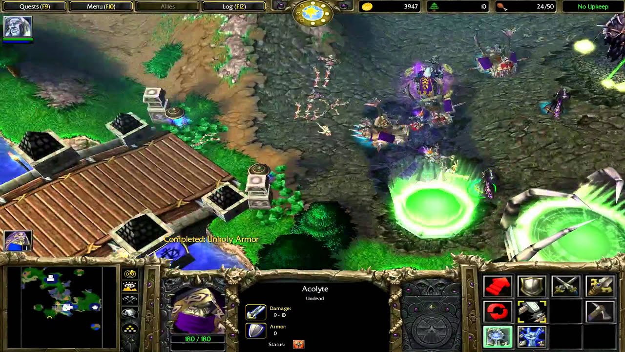 Warcraft 3 RoC Hard - Undead 3 - Into the Real Eternal - YouTube