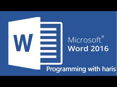 MS Office Word 2016 Tutorial for beginners part: 2 - YouTube