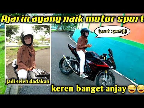 KETIKA AYANG COBAIN NAIK MOTOR SPORT SIFARO || #motovlogbojonegoro