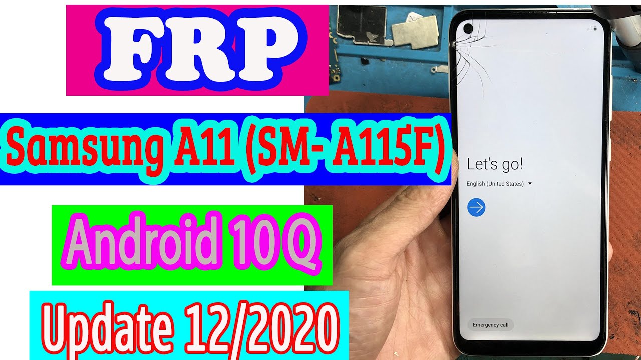 Samsung A11 Frp Bypass/Google Account Unlock Android 10 Q | Samsung A11 ...