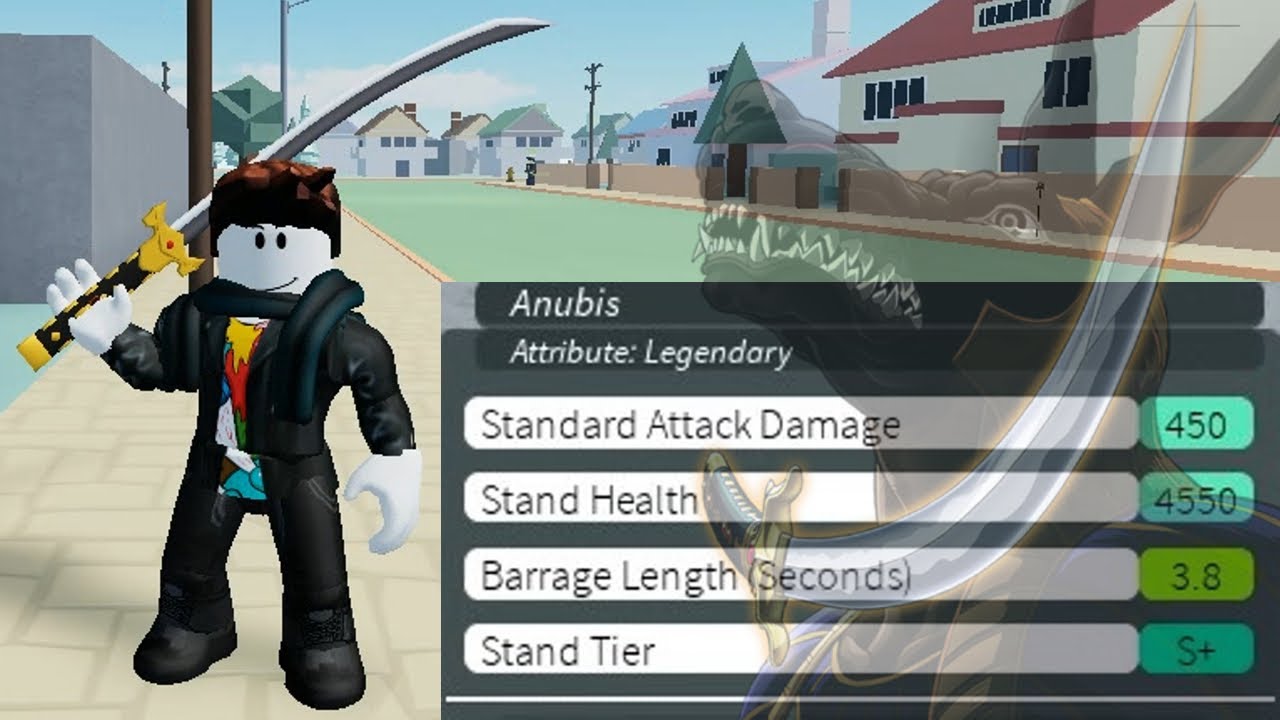 Anubis Legendary Showcase at level 1000 | Roblox Stand Upright ...