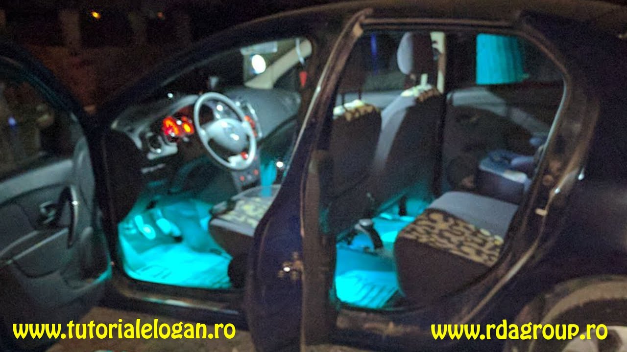 Lumini ambientale pentru podul pedalier, la picioare - YouTube