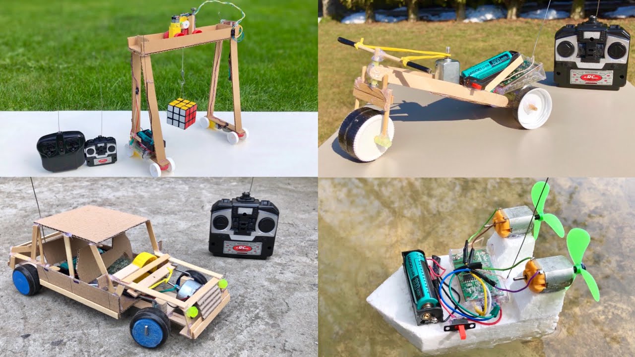 4 INCREDIBLE IDEAS | 4 AMAZING DIY RC TOYS YOU CAN MAKE AT HOME ...