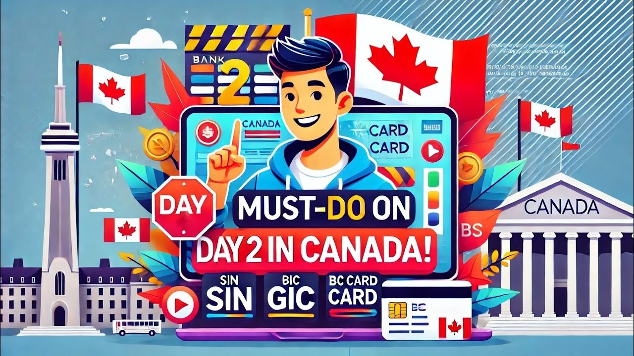 Second Day in Canada: Get SIN Number, BC Card & Open GIC Account | Must ...