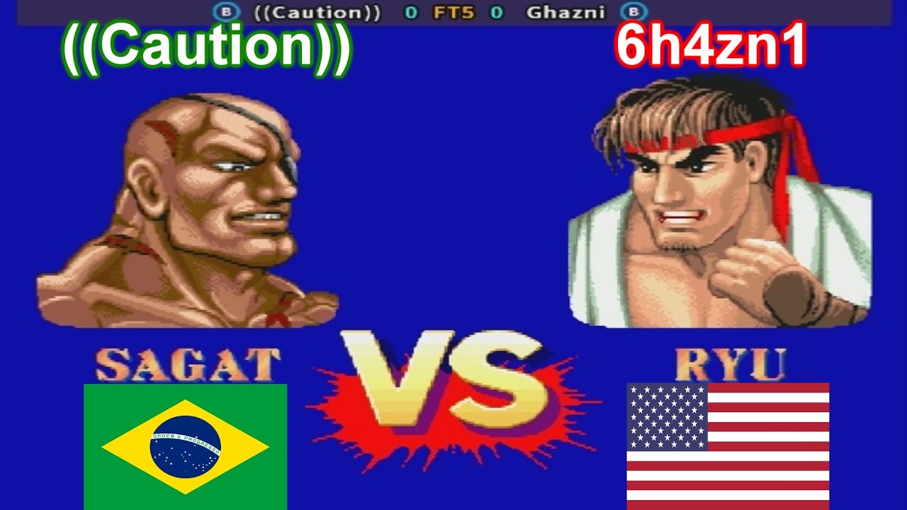 Street Fighter II': Champion Edition - ((Caution)) vs 6h4zn1 FT5 - YouTube
