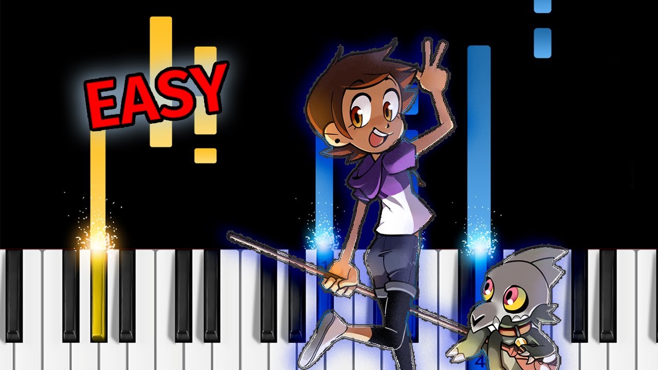 The Owl House - Theme Song - EASY Piano Tutorial - YouTube