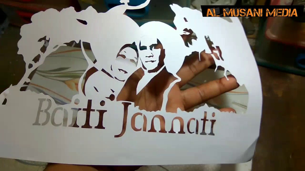 Cara Membuat Papercut siluet sederhana - YouTube