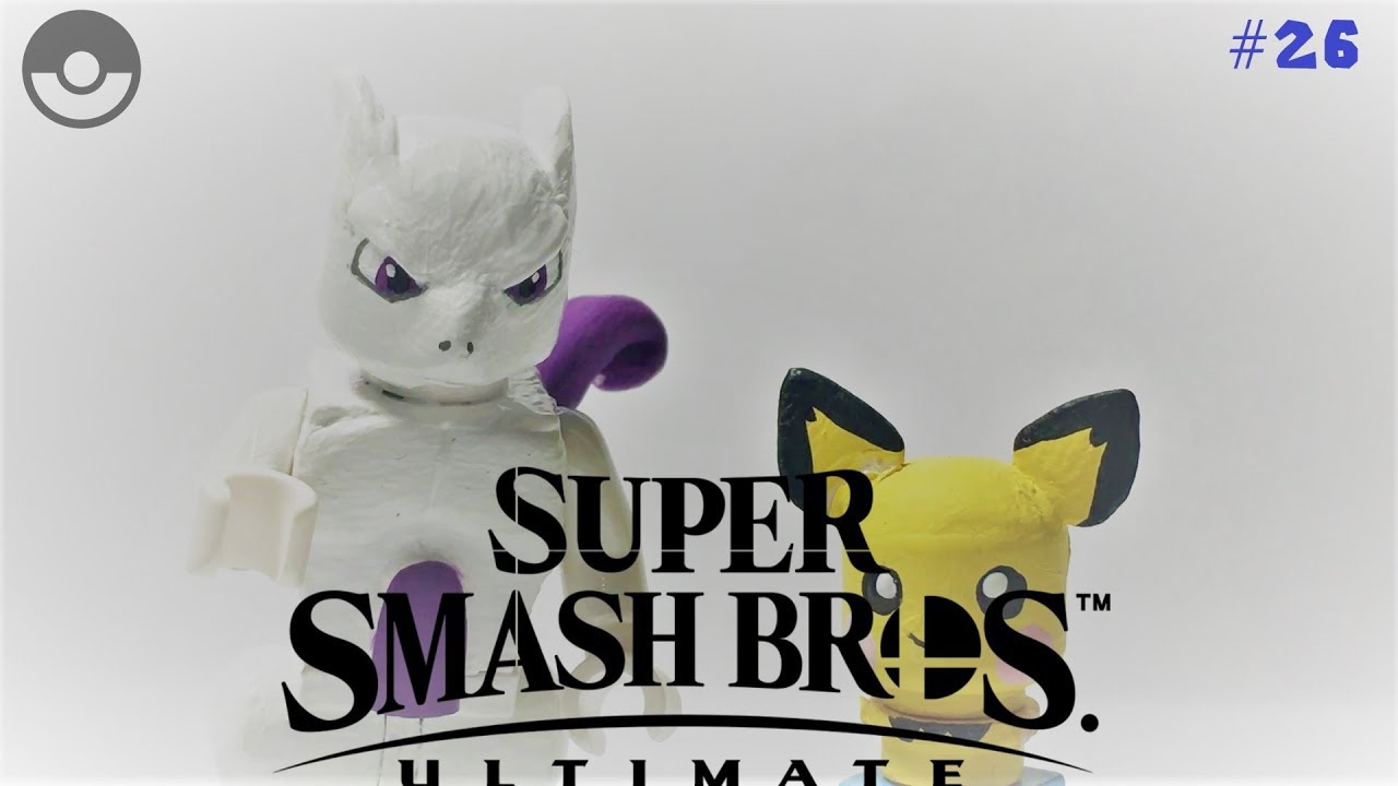 LEGO Super Smash Bros Ultimate Figures #26 -Mewtwo and Pichu- - YouTube