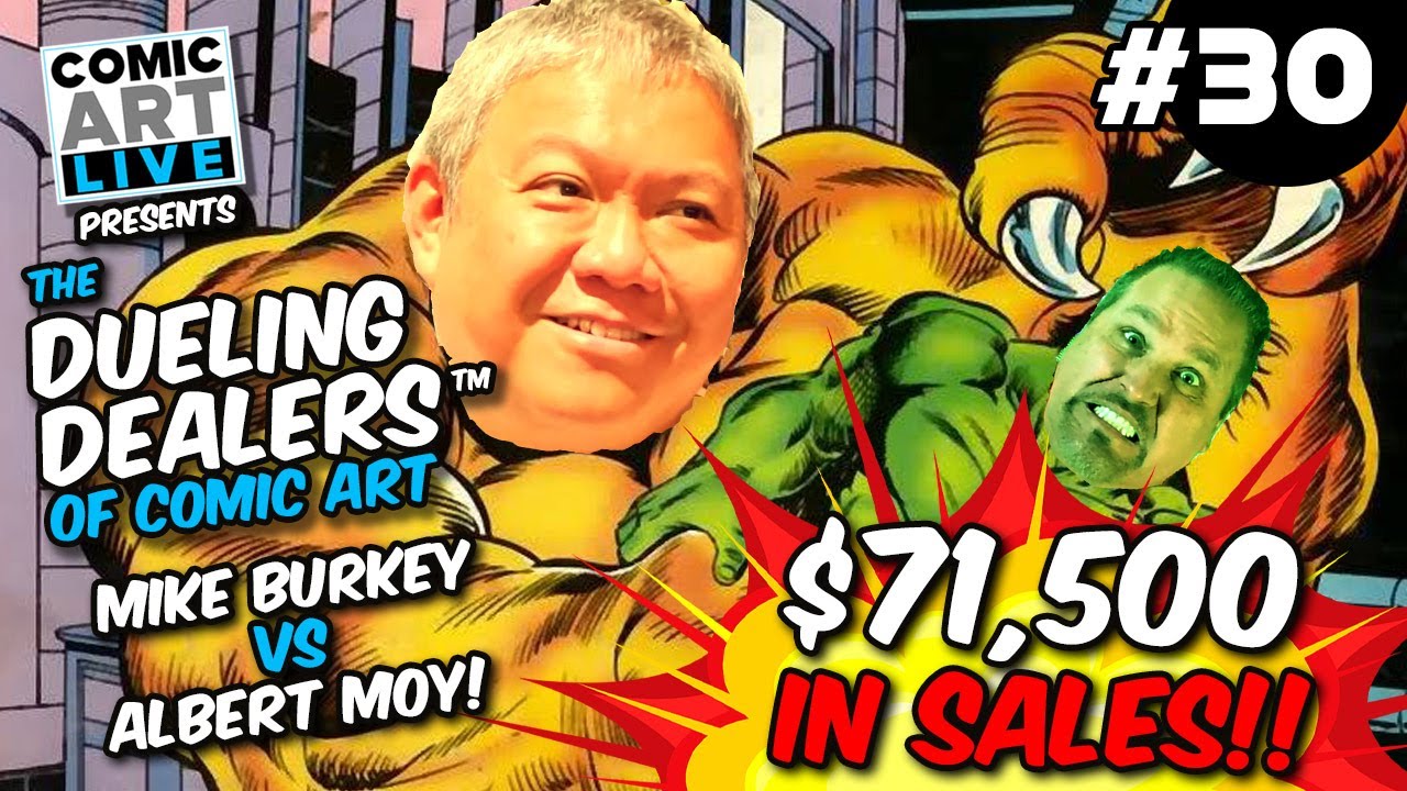 The Dueling Dealers of Comic Art #30 - Mike Burkey vs Albert Moy - YouTube