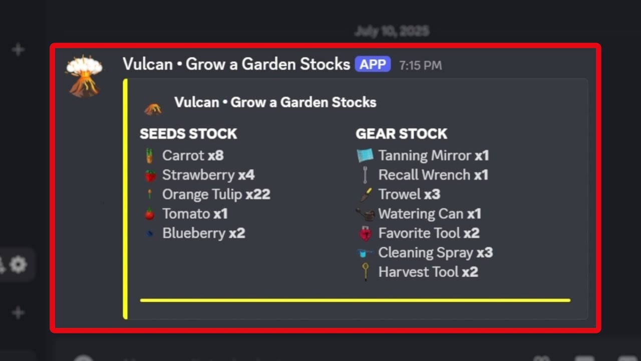 How to Setup Vulcan Bot for Grow A Garden Alerts on Discord - YouTube