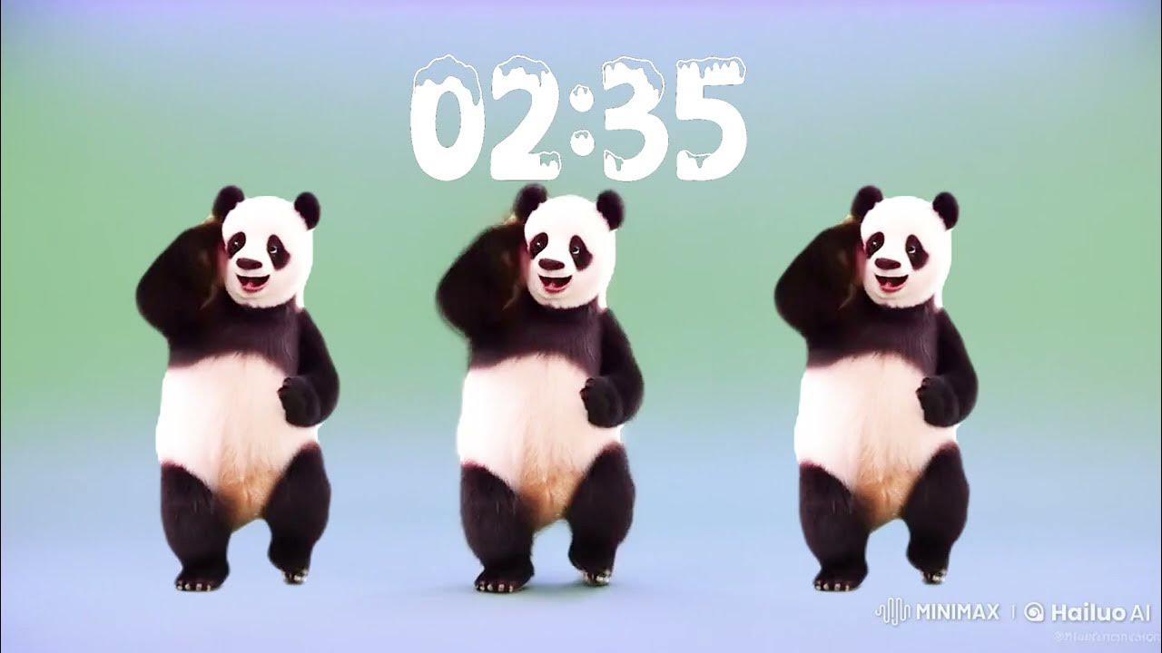 Pandas Dance for 3 Minutes (Timer) - YouTube