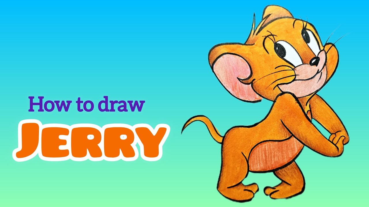 How to draw Jerry| Tom and Jerry| Easy step by step drawing for ...