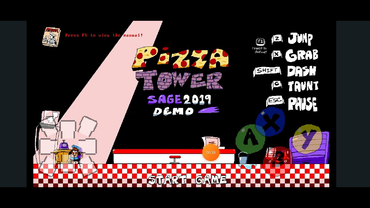 title screen (pizza tower sage 2019) - YouTube
