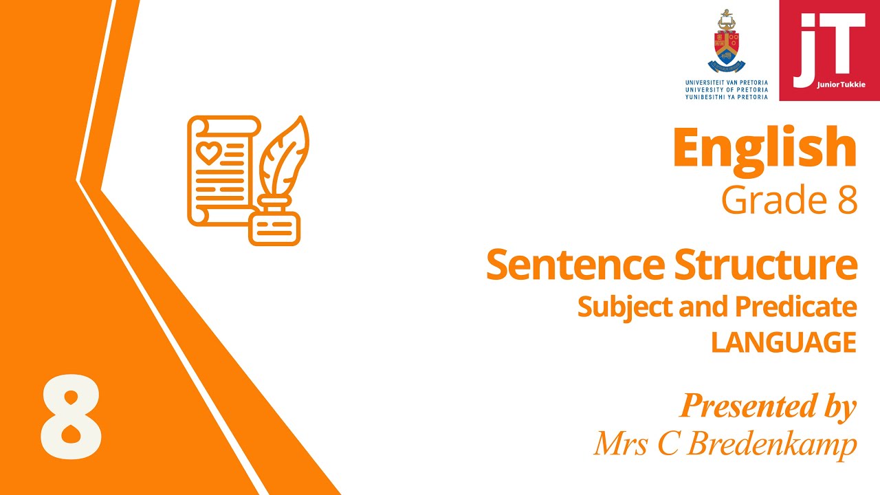 Gr 8 English - Language - Sentence Structure (Subject and Predicate ...
