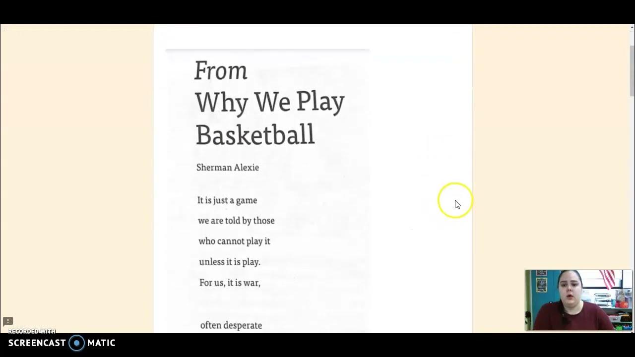 4th Grade CKLA ELA - Unit 3 Lesson 6 Poetry: From "Why We Play ...