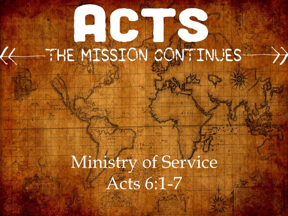 Michael York - Ministry of Service: Acts 6:1-7 - April 10, 2016 - YouTube