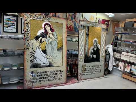 Lilian Broca Studio with 5 mosaics - YouTube