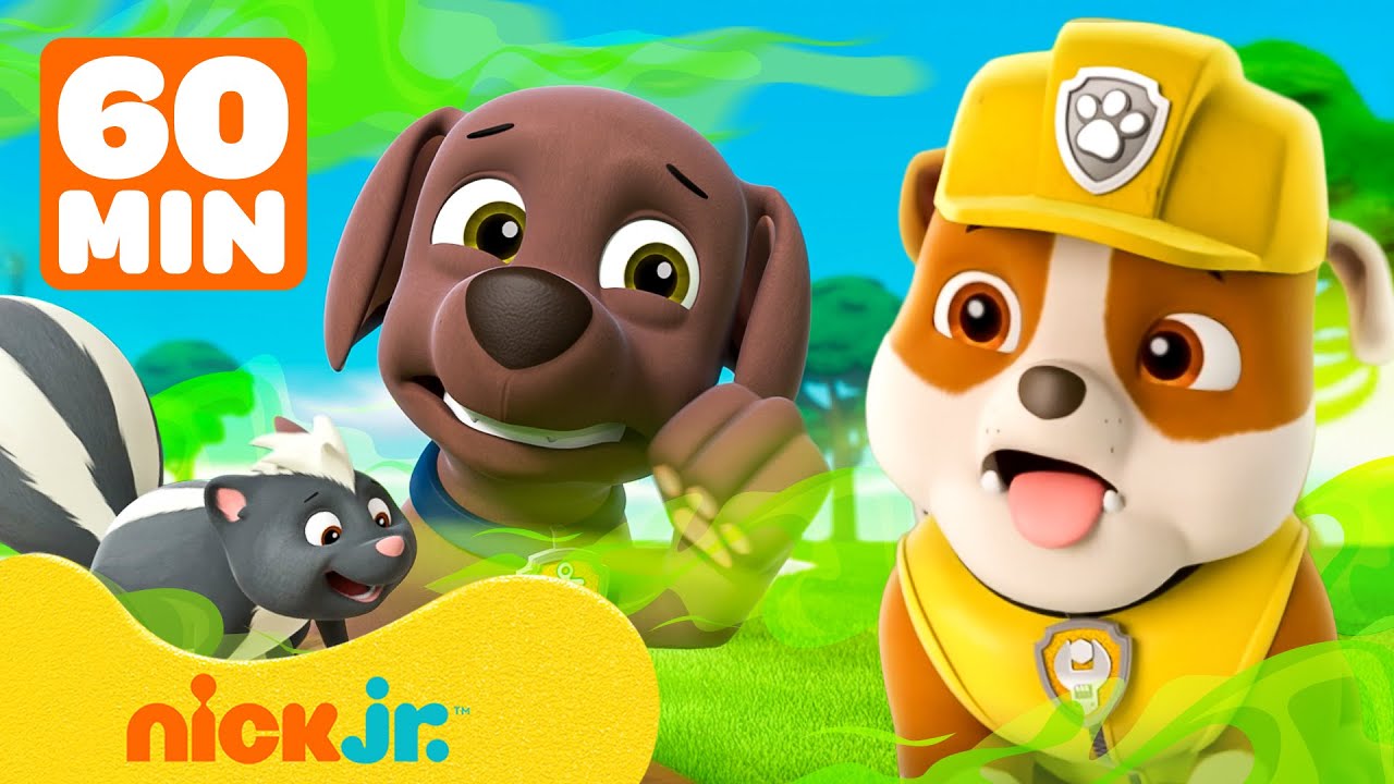 Paw Patrol | ¡Los rescates más apestosos de Rubble en Adventure Bay ...