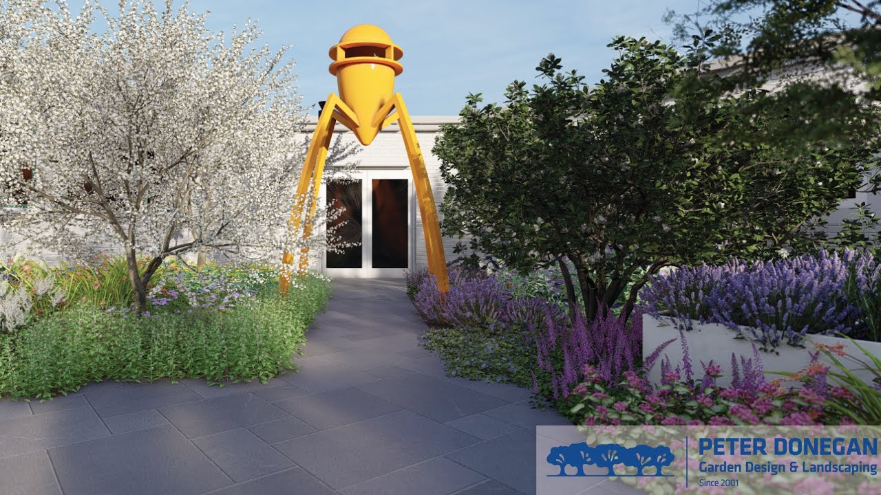 School Courtyard Garden Design by Peter Donegan Garden Design - YouTube