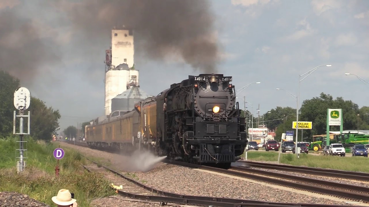 Union Pacific 4014 Across Nebraska August 4-5, 2019 - YouTube